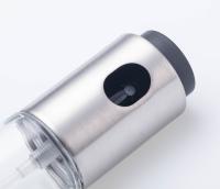 China Stainless Steel BBQ Barbecue Cooking Tool Refillable Oil Dispenser Glass Plastic Vinegar Oil Sprayer Bottle for sale