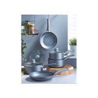 China 5 Pieces Marble Cast Aluminum Non Stick Fry Pan And Pot Cookware Set for sale
