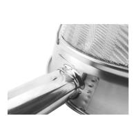 China 8 Inch Commercial Colander Fine Mesh Filter Stainless Steel Chinois Mesh Strainer Strengthening Rib Strainer for sale