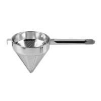 China Commercial Kitchen Colander Large Strainer Coarse Mesh Fine Mesh Filter Stainless Steel China Funnel Strainer For Restau for sale
