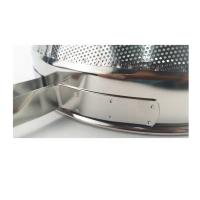 China Commercial Kitchen Colander Large Strainer Coarse Mesh Fine Mesh Filter Stainless Steel China Funnel Strainer For Restau for sale
