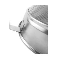 China 8/10 Inch Commercial Colander Steel Mesh Filter Stainless Steel China Cap Strainer Notch Wire Filter For Restaurant Filt for sale
