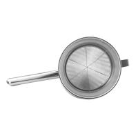 China 8/10 Inch Commercial Strengthening Rid Colander Mesh Filter Stainless Steel Strainer Notch Wire Filter for sale
