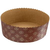 China Tall Panettone Kraft Paper Baking Mold Greaseproof Wood Pulp 4 Inches for sale