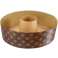 China Tall Panettone Kraft Paper Baking Mold Greaseproof Wood Pulp 4 Inches for sale