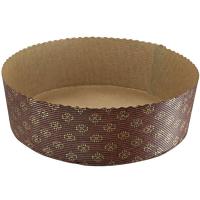 China Tall Panettone Kraft Paper Baking Mold Greaseproof Wood Pulp 4 Inches for sale