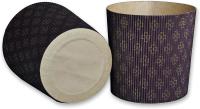 China Corrugated Panettone Pan Mold Brown Disposable Paper Baking Cup Coated for sale