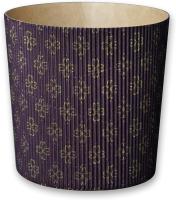 China Corrugated Panettone Pan Mold Brown Disposable Paper Baking Cup Coated for sale