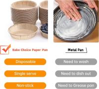 China Mini Baking Paper Pie Pan Tart Mold Pie Wood Pulp for sale