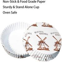 China Greaseproof Paper Baking Cups Large Muffin Liners Cupcake Jumbo Muf 3.5 Inch for sale