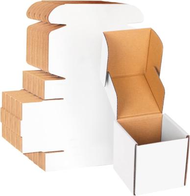 China Corrugated White Cake Baking Box Mold Collapsible Paper 32 ECT for sale