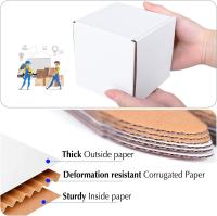 China Corrugated White Cake Baking Box Mold Collapsible Paper 32 ECT for sale