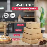 China Collapsible Corrugated Paper Cake Baking Box Crash Lock Kraft Cake Wood Pulp for sale