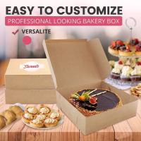 China Locking Walls Corrugated Brown Cake Box Heavy Duty Kraft Bakery Box for sale