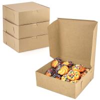 China Corrugated Paper Baking Kraft Cake Box Kraft Bakery Pie Box for sale