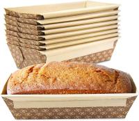 China Disposable Paper Cake Baking Mould Baking Loft In Bar Cake Mould Rectangular for sale