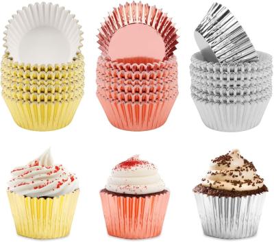 China Muffin Liner Paper Baking Cup Mold Aluminum Foil Cupcake Greaseproof for sale
