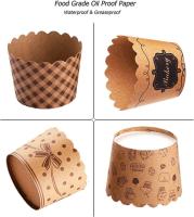 China Jumbo Kraft Paper Cake Baking Cup Rk Bakeware Cupcake Muffin Liners for sale