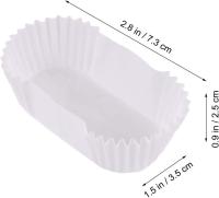 China Rk Bakeware Oval Paper Baking Mold Boat Shaped Cake Cup For Industrial Automatic Lines for sale