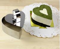 China RK Bakeware China Foodservice NSF Stainless Steel Heart Shape Mousse Ring Mold Lamy Cheese Cake Mold for sale