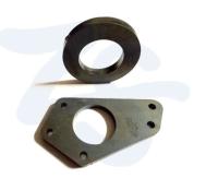 China Welding Parts Laser Cutting Fabrication Stainless Steel Flat Flange For Railway Industry for sale