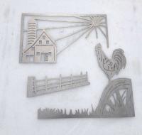 China Machine Part Cnc Plasma Cutting Laser Cutting Steel Plate For Metal Coating Machinery for sale