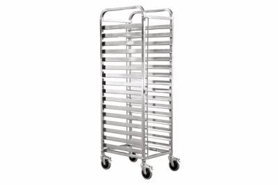 China RK Bakeware China Foodservice NSF 15 Tiers MIWI Oven Stainless Steel Baking Tray Trolley for sale