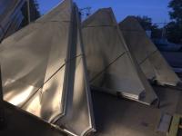 China Geodesic Aluminum Dome Roof Seal Aluminum Geodesic Dome Roofs Storage Tank Customized Size for sale