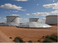 China Aluminum Geodesic Dome Roofs Storage Tanks Aluminium Dome Roof / Outdoor Stamping Sheet Metal Dome for sale