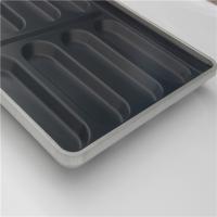 China RK Bakeware China Foodservice NSF 15 Mold Glaze Nonstick Aluminized Steel Hotdog Bun Bread Pan for sale