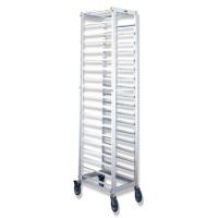 China RK Bakeware China Foodservice NSF Custom 800 600 Revent Oven Rack Stainless Steel Baking Tray Trolley for sale