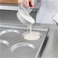 China RK Bakeware China 3 Inch Glazed Aluminumized Steel Hamburger Bun Pan Baking Tray for sale