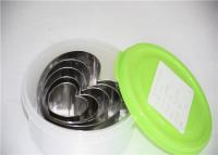 China RK Bakeware China Foodservice NSF Stainless Steel Mousse Cake  Ring, Round Heart Square Dessert Mousse Ring for sale