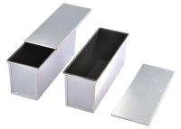 China RK Bakeware China Foodservice NSF 1200g Aluminum Pullman Loaf Pan Nontick Toast Bread Pan for sale