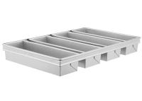 China RK Bakeware China-Chicago Metallic 4 Strap Glazed Aluminized Pullman loaf pan Bread Loaf Pan 13