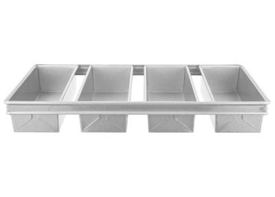 China RK Bakeware China-Chicago Metallic 4 Strap Glazed Aluminized Pullman loaf pan Bread Loaf Pan 13