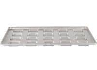 China RK Bakeware China Foodservice NSF Custom 22 Square Ciabatta Roll Pan Baking Tray- Band In Rim for sale