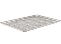 China RK Bakeware China Foodservice NSF Custom 22 Square Ciabatta Roll Pan Baking Tray- Band In Rim for sale