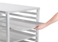 China RK Bakeware China Foodservice NSF Commercial Aluminum Bun Pan Rack Bakery Oven Rack for sale