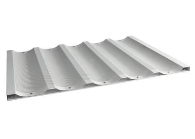 China RK Bakeware China Foodservice NSF 5 Loaf Aluminium Baking Tray Nonstick Wide Slot Baguette French Bread Pan for sale