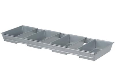 China RK Bakeware China Foodservice NSF 1000g Glazed Aluminum Loaf Pans Aluminized Steel Bread Loaf Pan 3/8 Lb. for sale