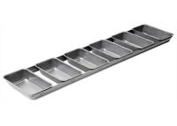 China RK Bakeware China Foodservice NSF 6 Strap Glazed Aluminum Loaf Pans Aluminized Steel Bread Loaf Pan for sale