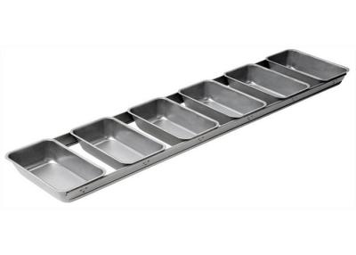 China RK Bakeware China Foodservice NSF 6 Strap Glazed Aluminum Loaf Pans Aluminized Steel Bread Loaf Pan for sale