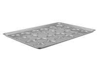 China RK Bakeware China Foodservice NSF 24 Mold Aluminiumized Steel Clustered Hamburger Bun Tray Muffin Top / Cookie Pan for sale