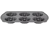 China RK Bakeware China Foodservice NSF Stainless Steel Cake Mould Fluted Mini Bundt Cake Pan for sale