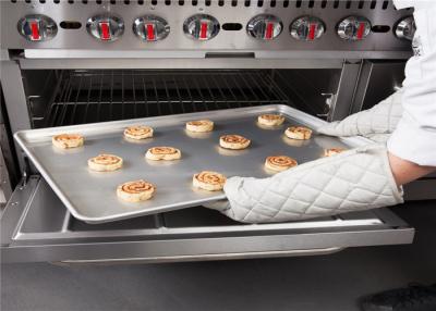 China RK Bakeware China Foodservice NSF Full Size Aluminum Nonstick Baking Tray / Aluminum Sheet Pan Wire In Rim , 13 X 18 for sale