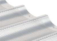 China RK Bakeware China Glazed Aluminum Baguette Baking Tray / Hot Dog Pan / Muffin Trays for sale
