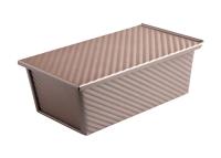 China RK Bakeware China Foodservice NSF 380g Aluminum Pullman Loaf Pan With Cover Bread Pan Bread Toast Mold  Loaf Pan for sale