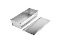 China RK Bakeware China Foodservice NSF Aluminum Loaf Pans Corrugated Pullman Loaf Pan Bread Pan With Lid for sale