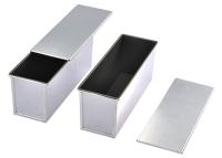 China RK Bakeware China Foodservice NSF Aluminum Loaf Pans Corrugated Pullman Loaf Pan Bread Pan With Lid for sale